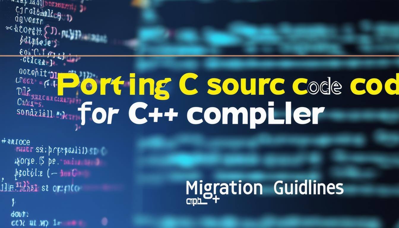 既存のCソースコードをC++コンパイラ向けに移植する方法